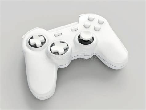 White Game Controller On Neutral Background Stock Image Image Of