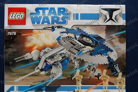 LEGO 7678 Droid Gunship Instructions And Parts List
