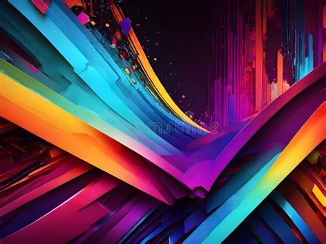 A Colorful Abstract Shape Background Stock Illustration Illustration Of Space Glow 306117842