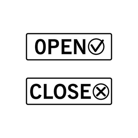 Premium Vector Open Close Icon Design Vector Template