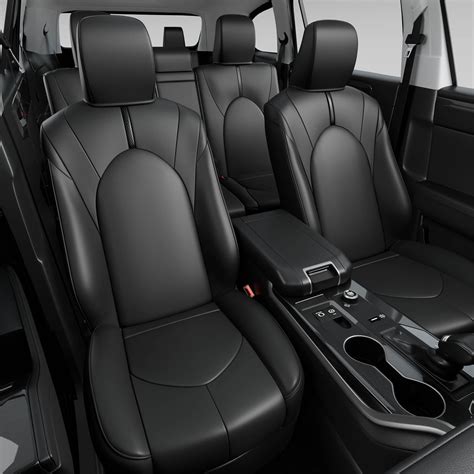 Xipoo 8 Seats Seat Covers Compatible With 2020 2024 Toyota Highlander
