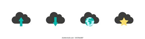 Vector Cloud Icons Cloud Computing Devices Stock Vector Royalty Free