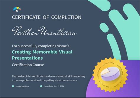 pavithan unenthiran on linkedin certified designskills visme