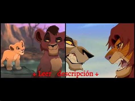 El Rey León 2 Kiara Conoce A Kovu Enfrentamiento Con Zira Fandub