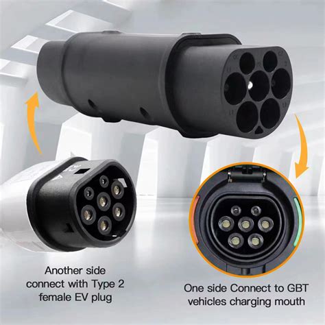 Ac Ev Charger Converter Adapter Iec 62196 To Gbt Ev Charger Adapter