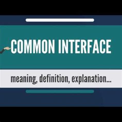 Listen To Playlists Featuring What Is Common Interface What Does