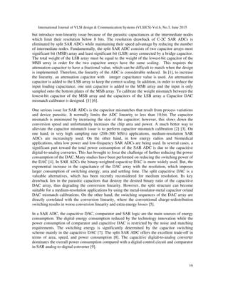 DESIGN AND IMPLEMENTATION OF BIT MS S SPLIT SAR ADC USING Um CMOS TECHNOLOGY PDF