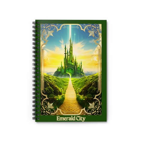 Emerald City Spiral Notebook Wonderful Wizard Of Oz Yellow Brick Road L