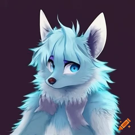 Furry Kemono Cute One Male Cyan And Purple On Craiyon