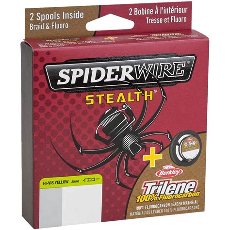 Spiderwire Stealth Trilene Fluorocarbon Dual Braided Line 20lb Hi