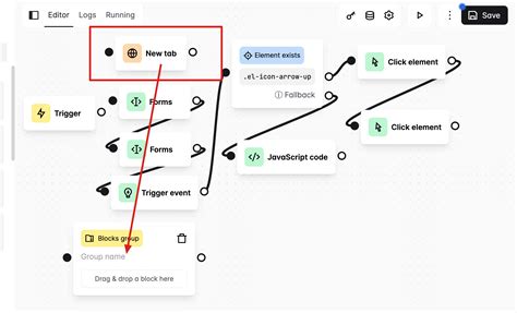 FR Drop Block To Group Not Only From Left Workplace Issue AutomaApp Automa GitHub