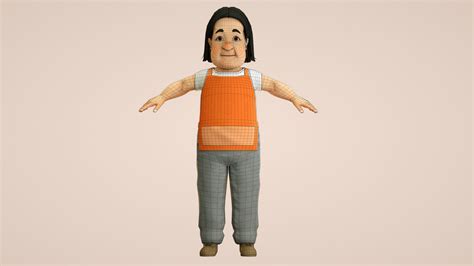 Cartoon Uncle 3d Model Cgtrader