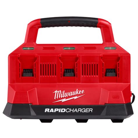 Milwaukee M18™ 6 Bay Packout™ Rapid Charger M18pc6 Milwaukee Tool Nz