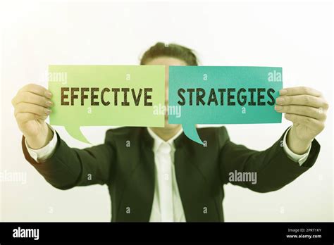 Hand Writing Sign Effective Strategies Internet Concept Sound Tactical