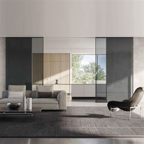 Hdsafe Aluminum Frame Glass Office Door Hidden Sliding Door Design