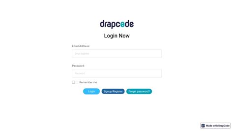 Dashboard Template Visual Development Platform Drapcode