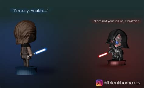 ⭐ Star Wars Double Bit Obi Wan Kenobi Jedi ・free Stl File For 3d Printing・cults