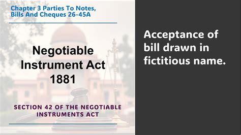 Section 42 Of The Negotiable Instruments Act