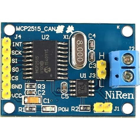mcp2515 módulo can bus tja1050 receptor spi protocolo 51 mcu programa rutinas 1 paquete