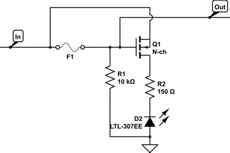 Mosfet Turning On A LED With Negative Voltage Electrical Engineering Stack Exchange