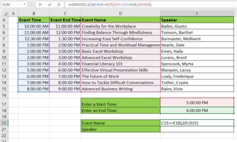 How To Perform A Vlookup With Time Range In Excel Sheetaki
