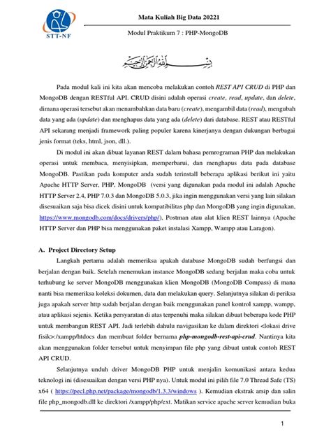 Modul Praktikum Big Data Php Mongodb Pdf