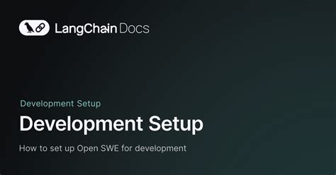 Development Setup Docs By Langchain