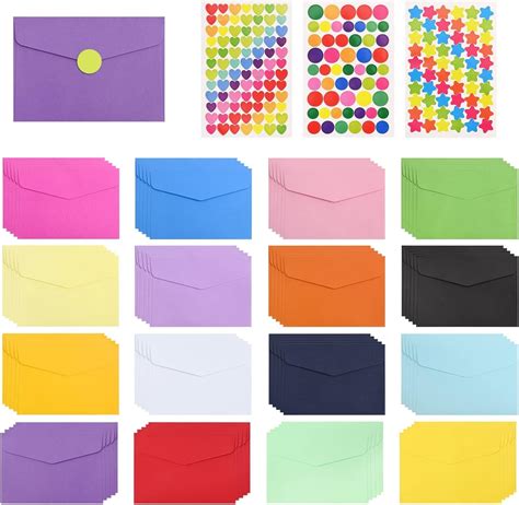 70 Pcs Mini Envelopes，small Envelopes For T Cards，tiny Envelopes