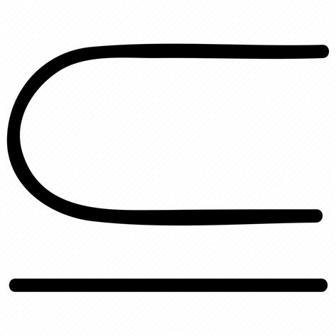 Math Mathematics Mathematics Symbol Relation Symbols Subseteq Icon Download On Iconfinder