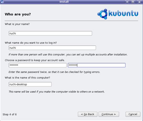 Kubuntu Edgy Eft Step By Step Installation With Screenshots Debian Admin