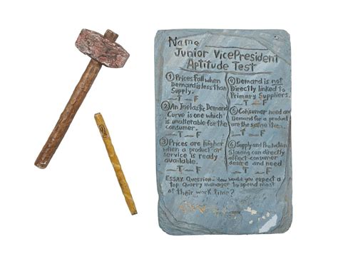 The Flintstones Aptitude Test Hammer And No 2 Chisel Props Auction