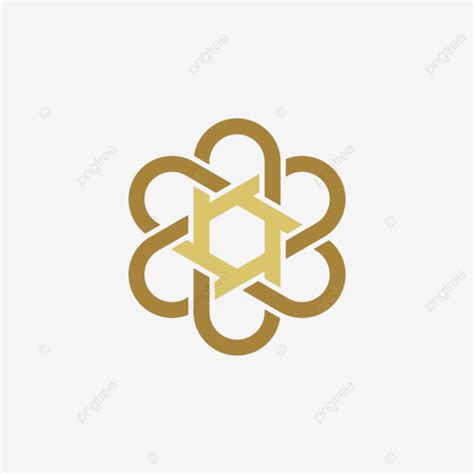 Gold Star Logo Vector Hd Png Images Gold Star Flower Vector Logo