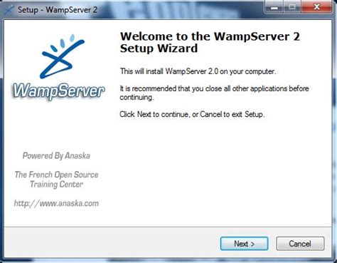 wampserver 2 0i apache mysql php no windows