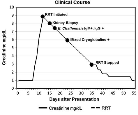 Graphical Representation Of Clinical Course Creatinine Over Time