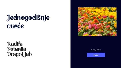 Jednogodišnje Cveće