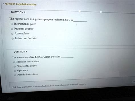[get answer] question completion status question 3 the register used