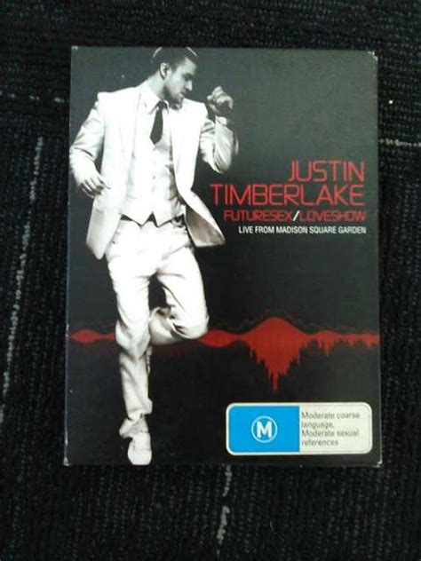Justin Timberlake Live Future Sex Love Show Region 4 Aus Dvd Boxset