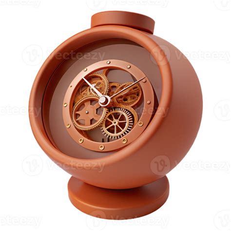 Unique Clock Design With Exposed Gears 51221637 Png