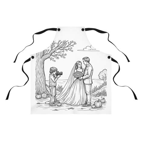 Apron Coloring Kit With 10 Fabric Markers Outdoor Wedding Davinci