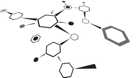 Abstract Background Round Dots Connected By Lines Vector Image