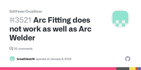 arc fitting does not work as well as arc welder · issue 3521