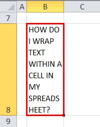 Wrap Text In Excel Using Wrap Text And Format Cells Option