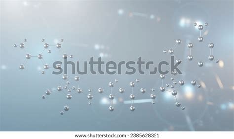 Nadh Molecular Structure 3d Model Molecule Stock Illustration