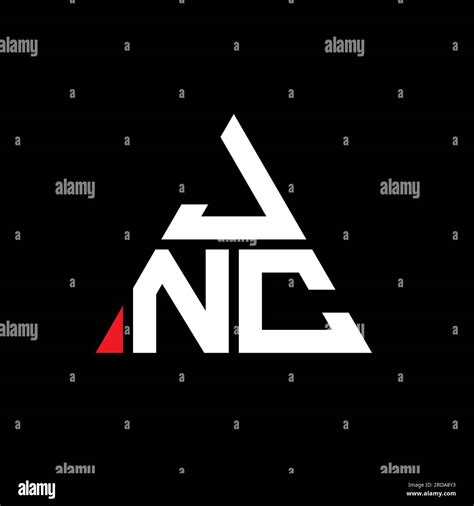 Jnc Triangle Letter Logo Design With Triangle Shape Jnc Triangle Logo