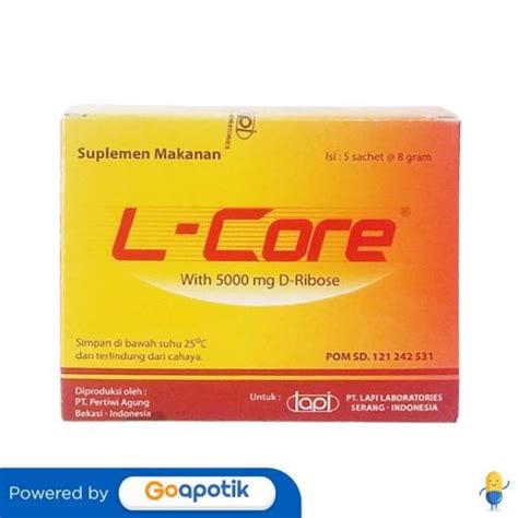 Jual L Core Serbuk Box 5 Sachet 8 Gram Shopee Indonesia