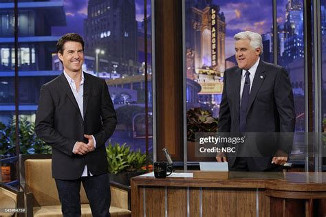 Actor Tom Cruise During An Interview With Host Jay Leno On June 8