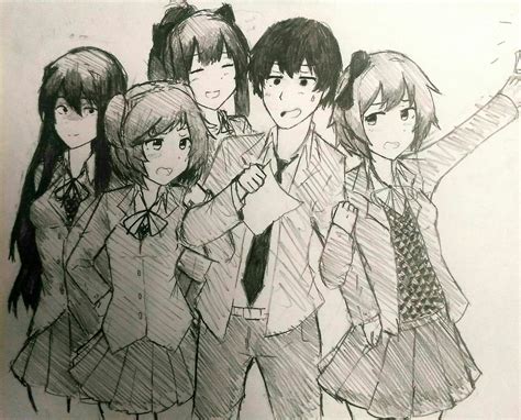 Ddlc Fanart [all Character] By Kodokuart On Deviantart