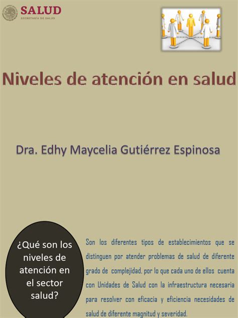 Niveles De Atención En Salud En México Pdf Hospital Ciencias De