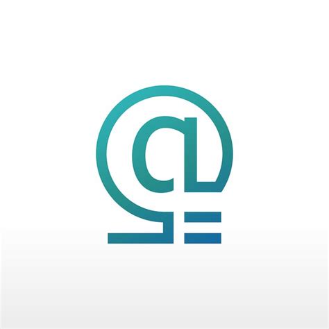 Premium Vector Commercial At Initials Font Logo Design For Vector