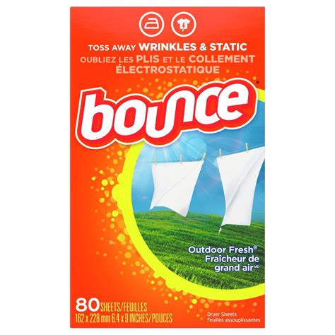Bounce Dryer Sheets Outdoor Fresh Consumos Da Martina